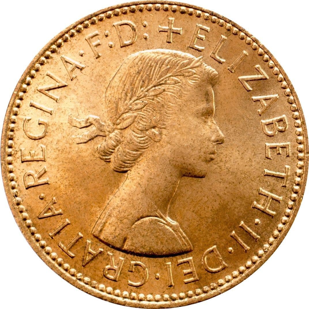 Half Penny Elizabeth II For sale – English Coin Company